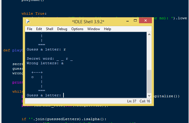 Save the Man Word Game in Python Free Source Code | SourceCodester
